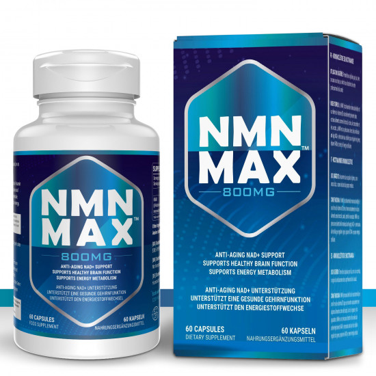 Buy NMN MAX Capsules with Maximum Strength 400mg 60 Capsules, High ...
