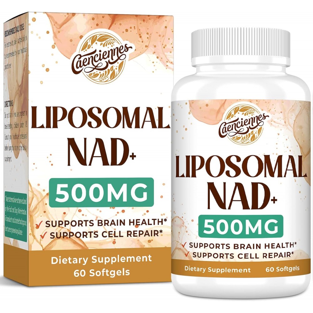 Buy Caenciennes Liposomal NAD+ 500 MG Supplement, 60 Softgels
