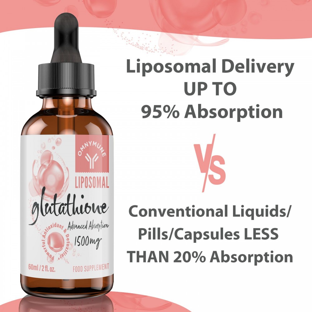 Buy Omnymune Liposomal Glutathione Drops, NAC N Acetyl Cysteine ...